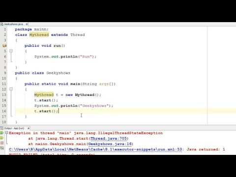 Learn 310 Restarting same Thread again in Java Programming Hindi - Mind Luster