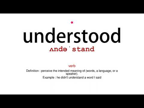 How to pronounce understood - Vocab Today