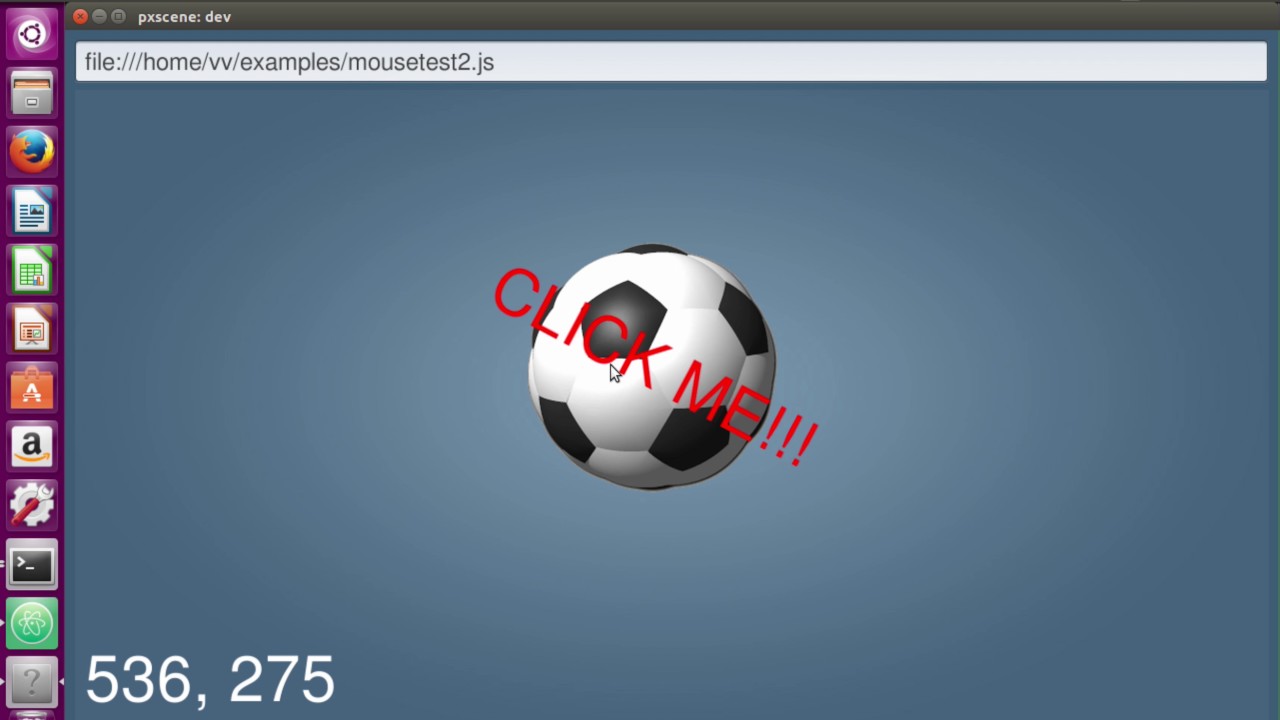 atom pxscene debug ubuntu