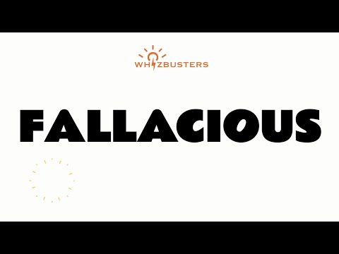 FALLACIOUS (adjective) Meaning with Examples in Sentences | GRE GMAT SAT LSAT