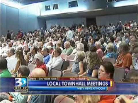 WBTV on McHenry Town Hall in Hickory