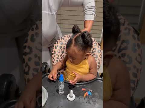 Our most requested hair tutorial! ๐ฉ๐ #explore #instagram #shorts #reels #tiktokviral #baby #hair