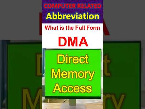 What Is The Full Form Of DMA (Direct Memory Access) #mcqshorts #shortsgk #shortsmcq