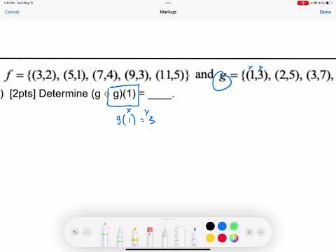 Composite Functions (ordered pairs) example A