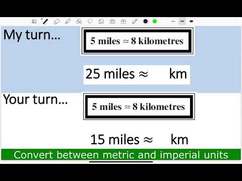 Metric and Imperial Conversions - miles to km