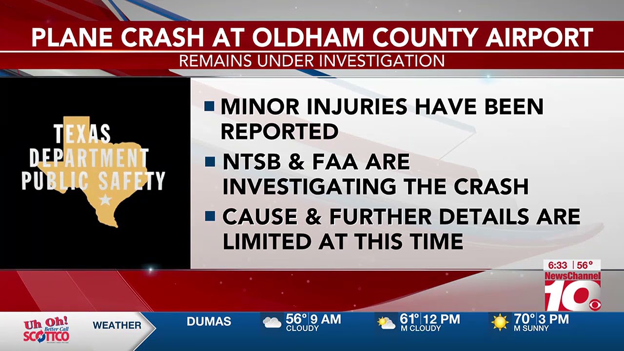 Minor injuries reported in plane crash in Oldham County
