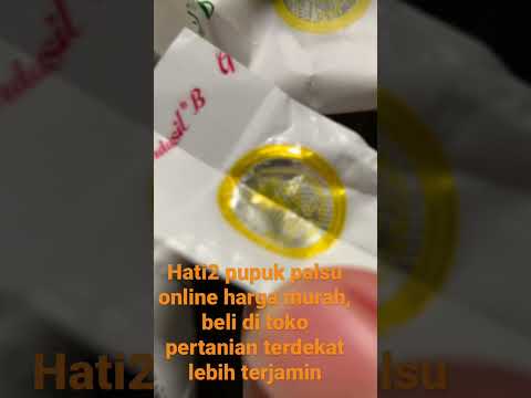 Pupuk gandasil online harga 25 ribu ternyata palsu .