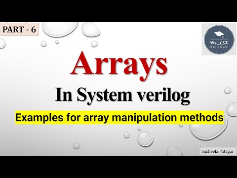 Examples for array manipulation methods in system verilog | System verilog