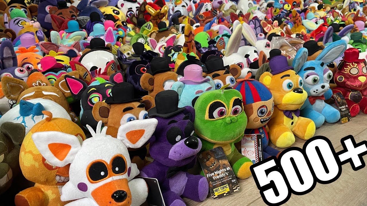 HUGE 500+ FIVE NIGHTS AT FREDDY’S PLUSH COLLECTION 2025!!!