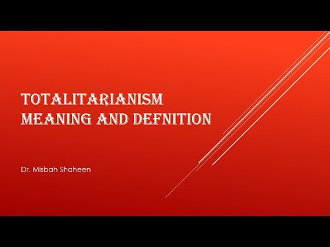 Totalitarianism Meaning and Definition in Hindi and Urdu || Autocracy Meaning and Definition