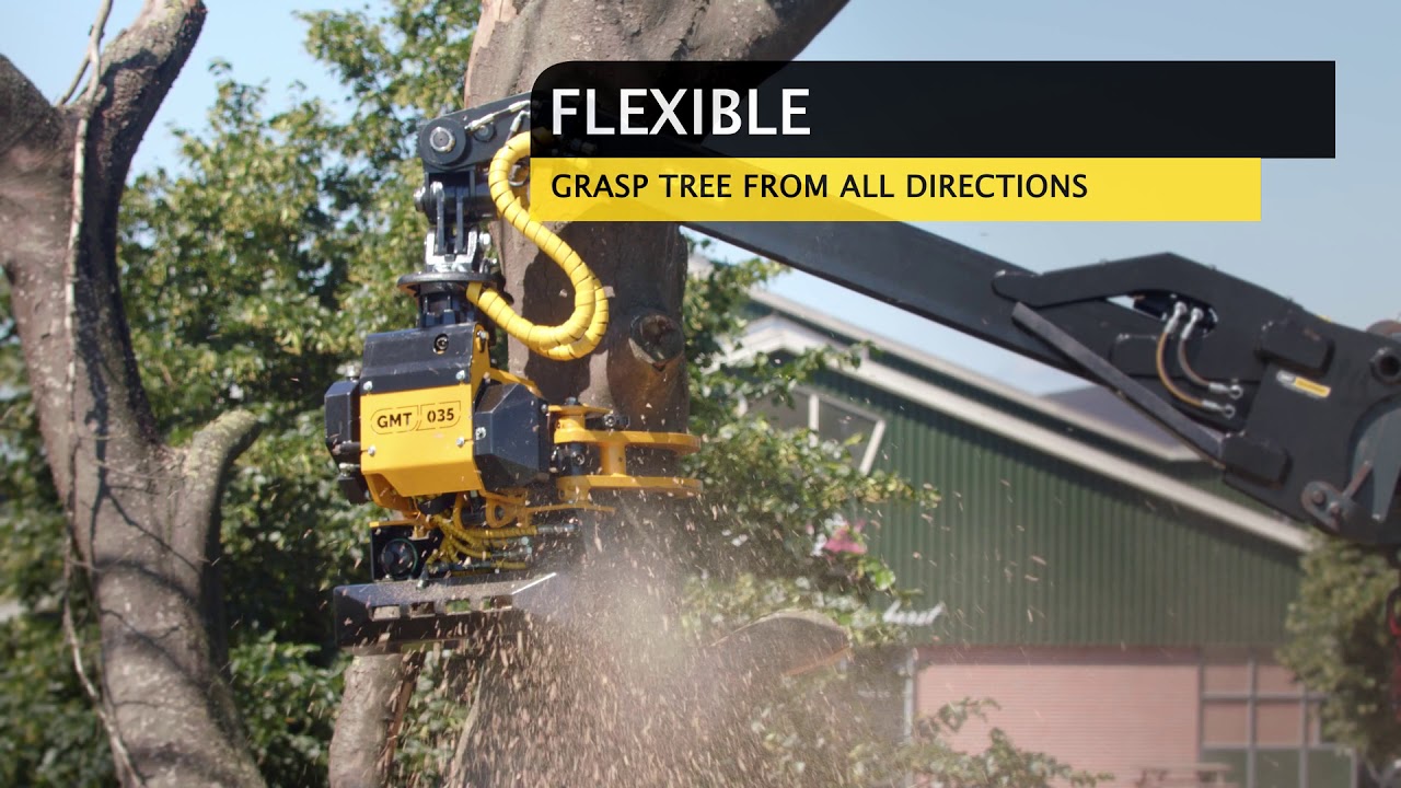 GMT Equipment Total Tree Control - felling grapple saw attachment