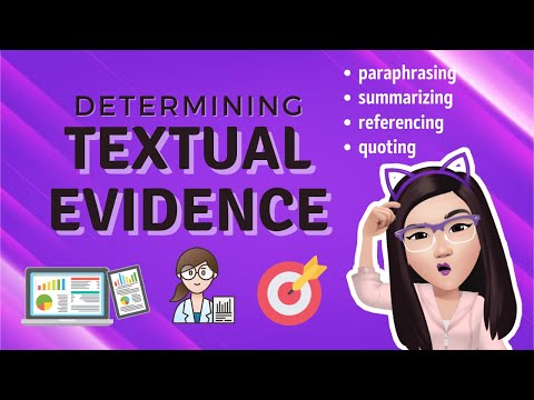 Determining Textual Evidence || Reading and Writing || Learn with Belle