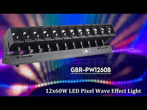 GBR-PW1260B LED COLO Pixel Wave Zoom Moving Head Effect Light