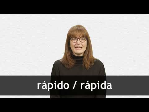 English Translation of “RÁPIDO” | Collins Spanish-English Dictionary