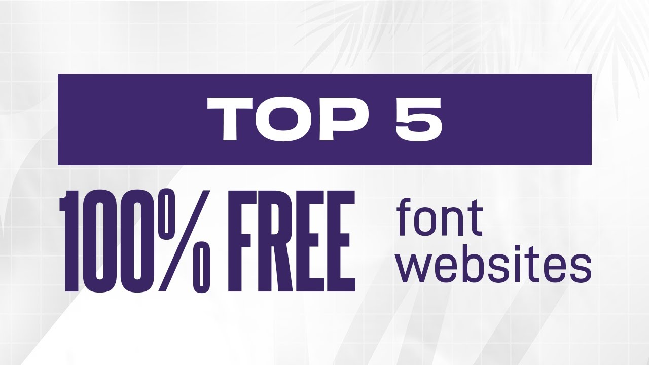 Top 5 100% FREE Font Websites for Designers