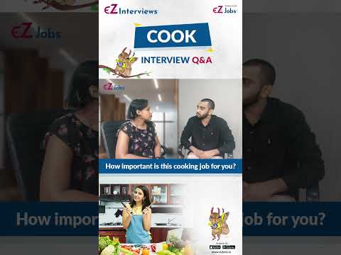 || Cook Interview Questions and Answers in English I How important is this cooking job for you? ||