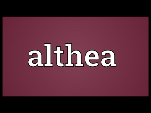 Althea Meaning