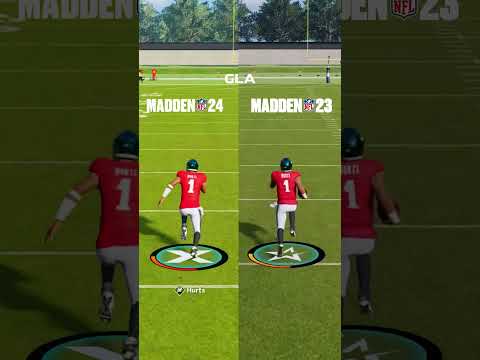 Madden 24 vs. Madden 23 Race | PS5 Jalen Hurts