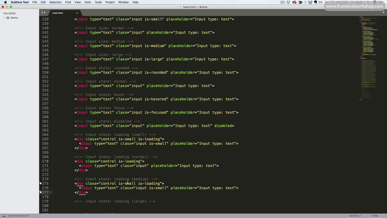Bulma: Forms – Input