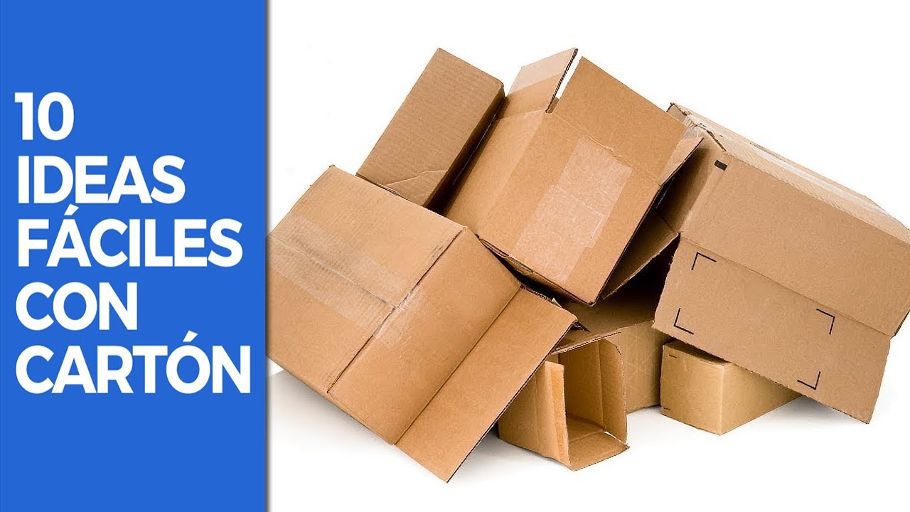 10 Ideas FACILES con CAJAS DE CARTÓN (RECICLAJE) Ecobrisa