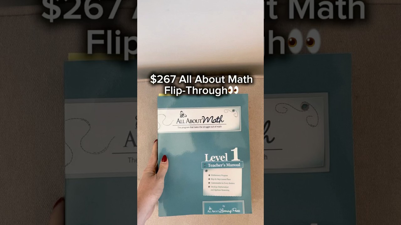 All About Math Flip-Through ($267 curriculum) | We used MWC & Singapore Before This #curriculum