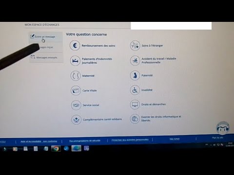 comment écrire un message via votre espace ameli(démonstration)