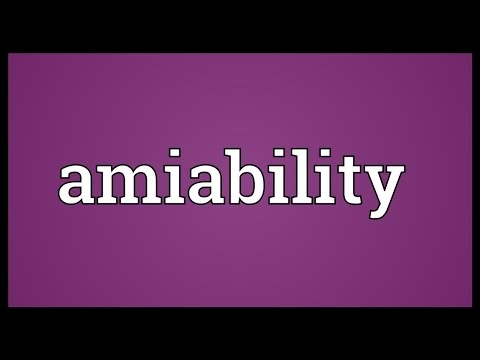 Amiability Meaning