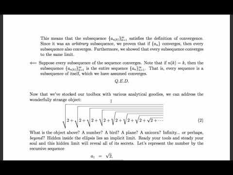Monotonic Sequences and Subsequences.