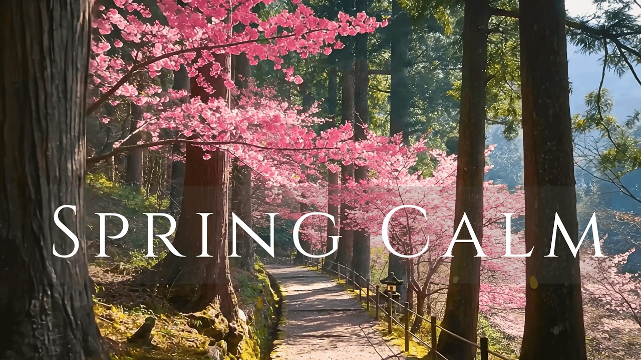 Beauty of Spring - Deep relaxing Piano music - Spring bloom- 4K - 2 hours duration