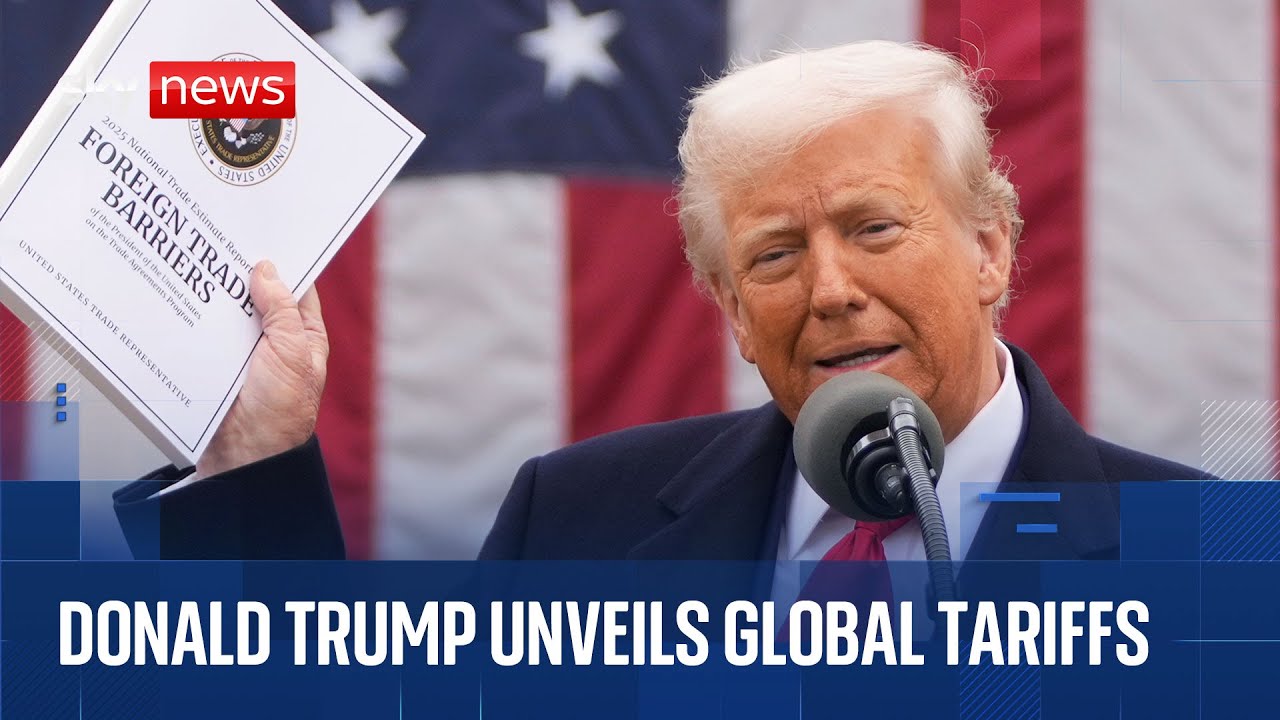 Trump marks 'Liberation Day' with major tariff announcement  - Sky News coverage