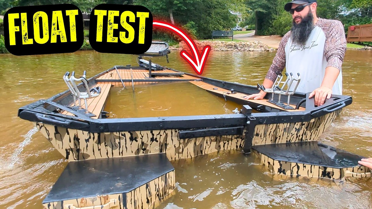 The Ultimate Float Test! Will Pink Sheet Foam Float a Jon Boat?