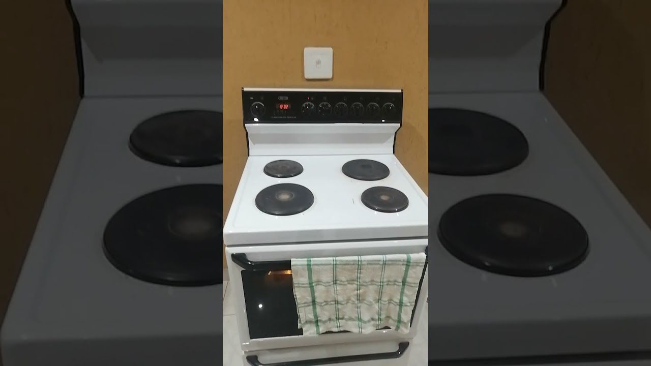 How to switch on Defy oven for baking