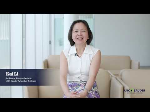 UBC Sauder Faculty Spotlight | Kai Li