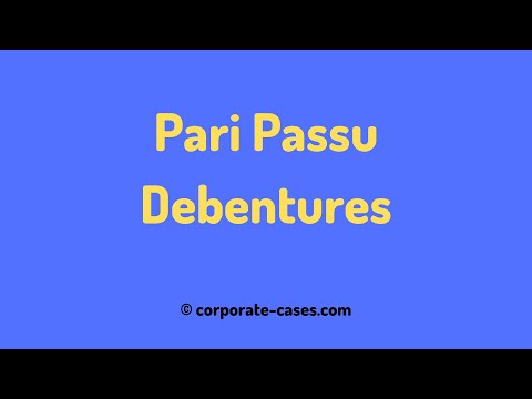 Pari Passu Clause in Debentures: Meaning Explained