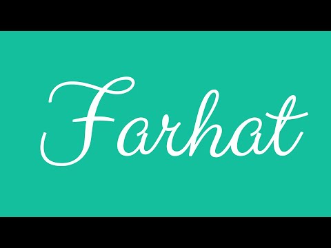 Learn how to Write the Name Farhat Signature Style in Cursive Writing