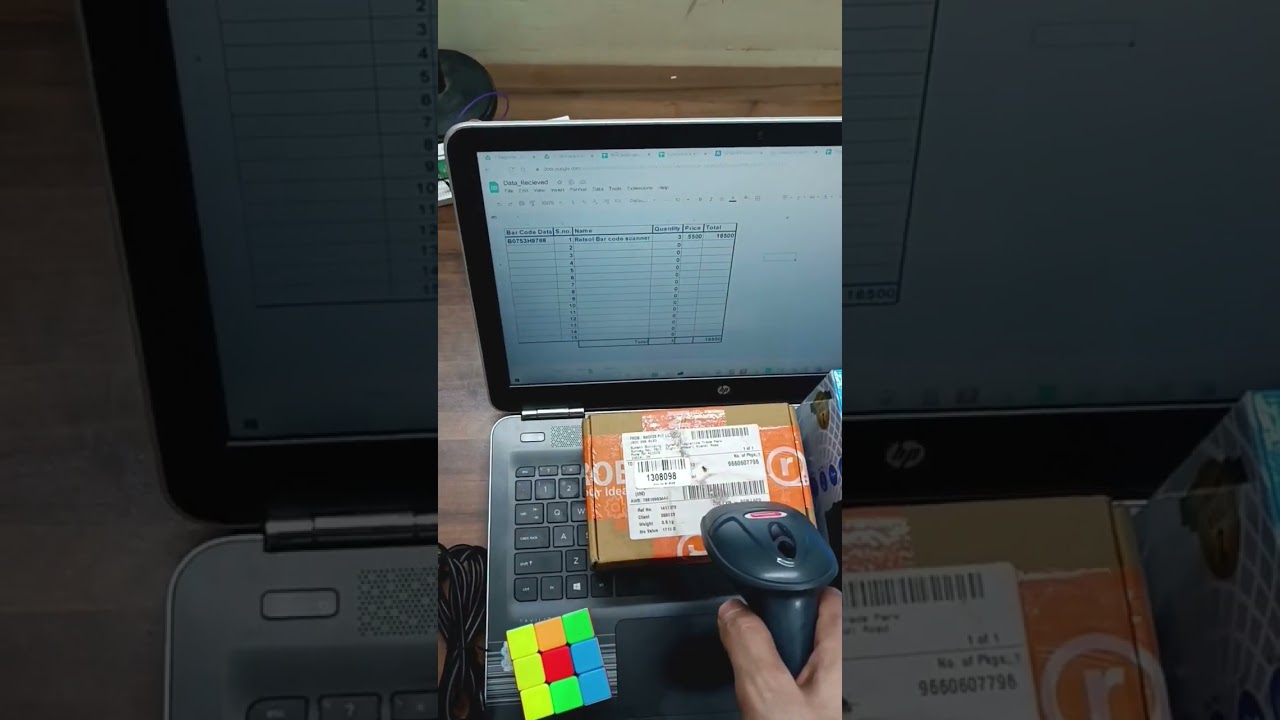 Bar code scanner IoT Device data record in Google sheet using Arduino IDE esp8266 esp32