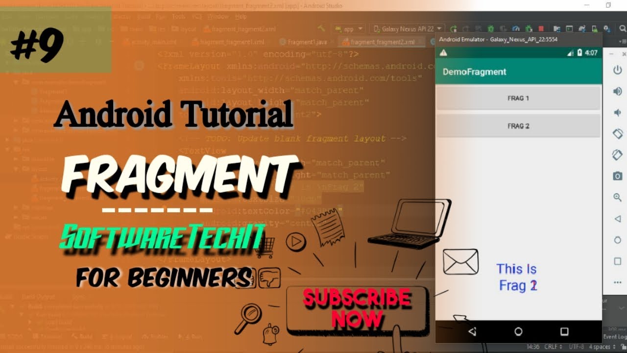 #9 Example Of Fragment in Android | Android Studio Tutorial | SoftwareTechIT
