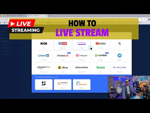 How to live stream to YouTube, how to live stream to facebook