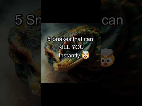 5 Snakes that will kill You instantly! 🤯 #shorts #youtubeshorts #shortvideo #ytshorts #snake #snakes