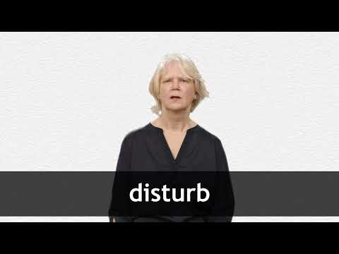 DISTURB definition and meaning | Collins English Dictionary