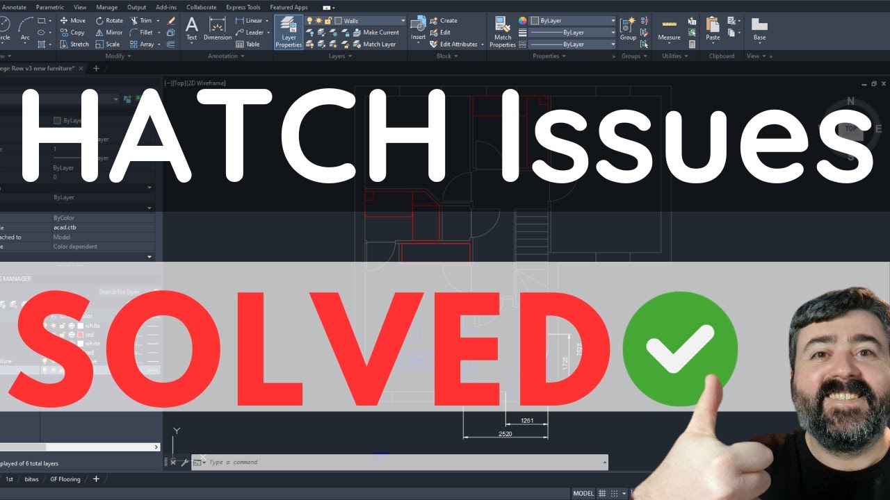 AutoCAD Hatch Issues SOLVED! No Closed Boundary and more