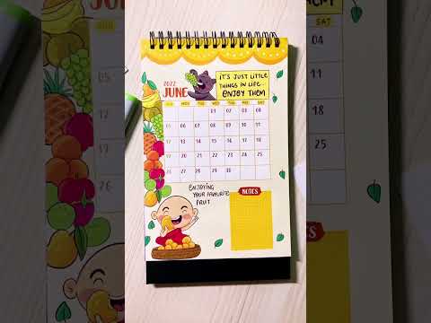 Desk Calendar 2022 #shorts #2022 #doodle2022