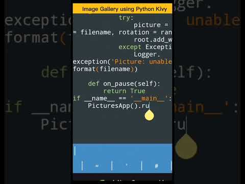 How to Make Image Gallery in Python | python for beginners #shorts #programming #python