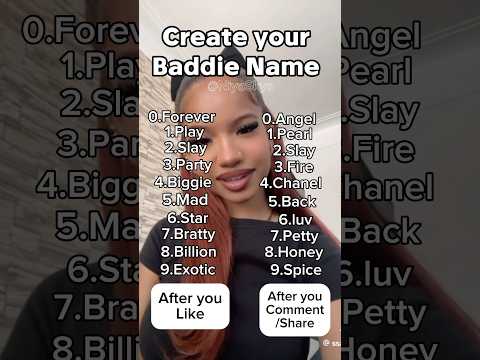 Create your Baddie Name✨💅 BLOW UP MY PHONE I DARE U #tips #advice #aesthetic #baddies