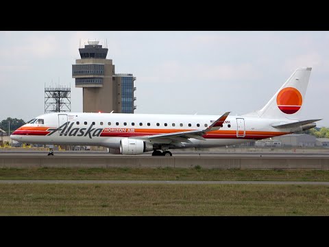 N652MK E175LR Horizon Air Retro Livery | MSP Airport | 09.05.2023