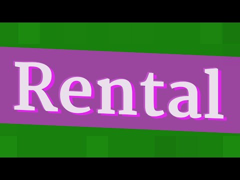 RENTAL pronunciation • How to pronounce RENTAL