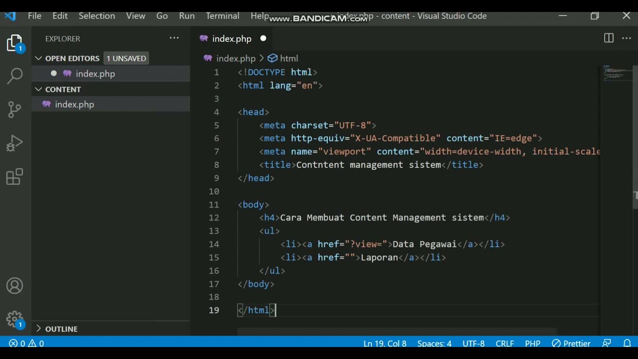 Tutorial cara membuat route dengan native dengan php #php #phpprojectwithsourcecode