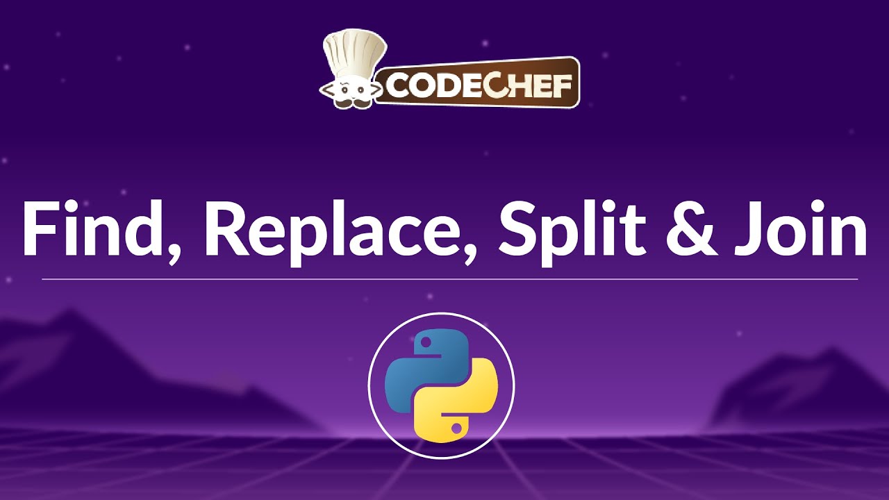 Python String Methods | find, replace, split, join & more