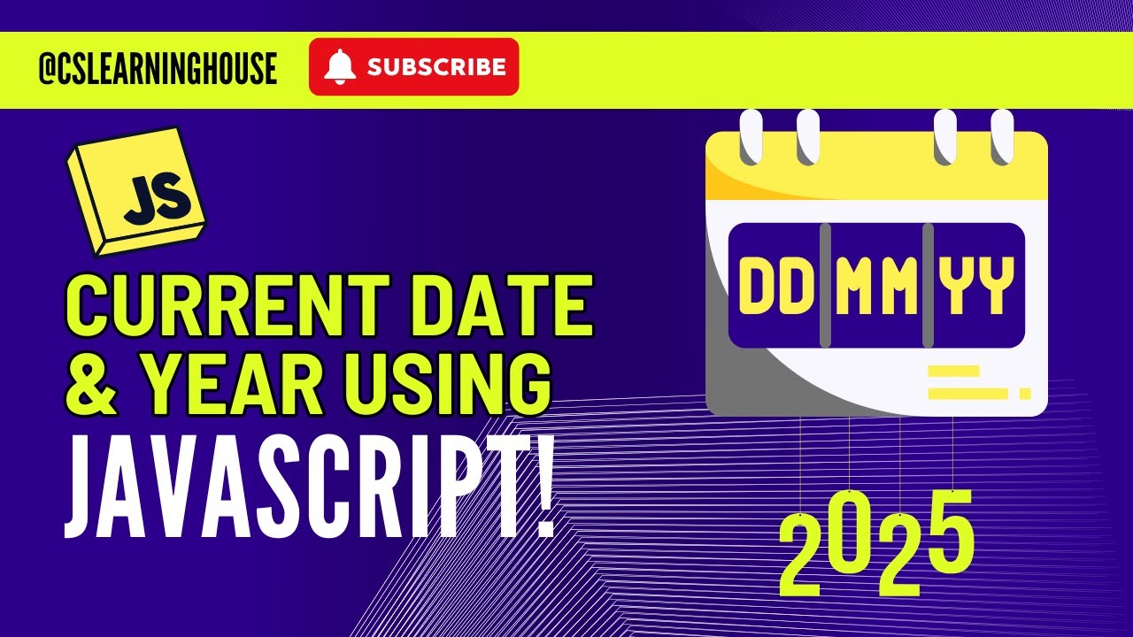 How to easily Get the Current Date and Year using JavaScript
