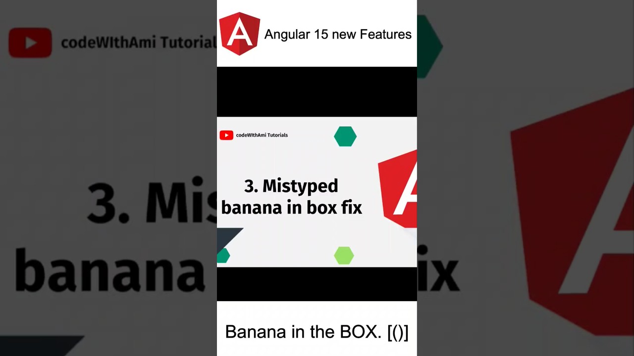 Angular 15 new features | Banana in the box feature fix  #angular #shorts